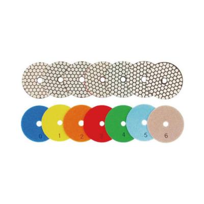 China Marble Granite Dry 7 Step Flexible Diamond Polishing Pad 4304 100mm for sale
