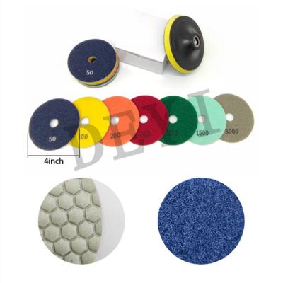 China 4 Inch 3mm Diamond Polishing Pad for sale