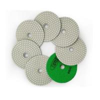 China 100mm Wet Flexible Granite Polishing Diamond Wet Pad Grit Size 50 100 200 for sale