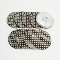 China 4'' Metal Dry Diamond Polishing Pads Granite For Grinder 1.5mm for sale