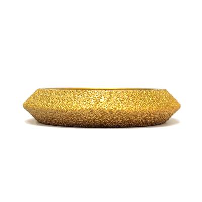 China V Shape 15mm Diamond Grinding Wheel 75mm Manual Grinder Wheel for sale