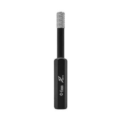 China 6mm Marble Hexagonal Shank Marble Core Drill Bits Brazed Wax Inside for sale