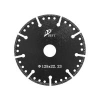 China Vacuum Brazed 5 Inch Cutting Black Diamond Saw Blades 8mm Segment for sale
