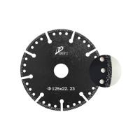 China Vacuum Brazed 5 Inch Cutting Black Diamond Saw Blades 8mm Segment for sale