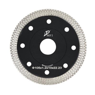 China 105mm X Shape Rim Diamond Saw Blade Sintered Hot Press OEM ODM OBM for sale