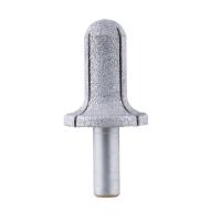 China CE 12.7mm Shank Quartz Diamond Router Bit Vacuum Brazed for sale
