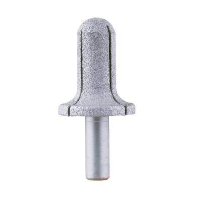 China CE 12.7mm Shank Quartz Diamond Router Bit Vacuum Brazed for sale