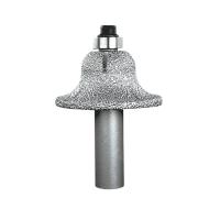 China Grit Size 40 45 Porcelain Diamond Router Bit Vacuum Brazed for sale