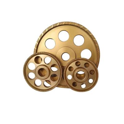 China Abrasive Tool 25/30 30/35 Iron Diamond Grinding Wheel Vacuum Brazed for sale