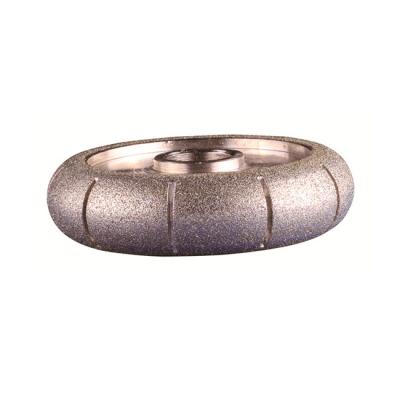 China Slotting Electroplated Ceramic Grinding Wheel 140mm Dry Use for sale