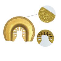 China Brazed 64mm Oscillating Saw Grout Blade With Alloy Grit for sale