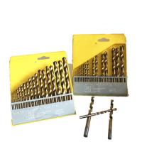 China Din 338 High Speed Steel Twist Bit Drills For Stainless Steel 19pcs/Set for sale