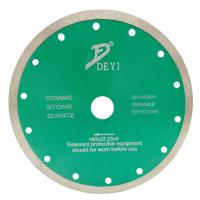 China Blue Continue Rim Wet Sintered Diamond Disc Cutting Blade Dia 75mm 105mm for sale