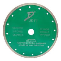 China Blue Continue Rim Wet Sintered Diamond Disc Cutting Blade Dia 75mm 105mm for sale
