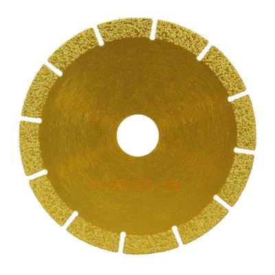 China 10mm Segment Universal Diamond Saw Tools Cutting Disc Vacuum Brazed for sale