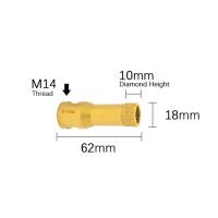 China 18mm Angle Grinder Masonry Diamond Drill Core Bit Thickened Matrix for sale