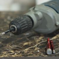 China 6mm Marble Hexagonal Shank Marble Core Drill Bits Brazed Wax Inside for sale