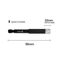 China Black 5-25mm Hexagonal Shank Diamond Drill Core Bit Cooling Wax Brazed for sale