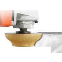 China 10mm 15mm 20mm Quartz Grinding Vacuum Brazed Diamond Cup Wheel Dia 75mm for sale