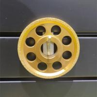 China 110mm Golden Metal Steel Grinding Wheel Matrix Thickness 30mm for sale