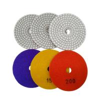 China Thickness 3mm Resin Diamond Polishing Pad For Polishing 100mm 125mm for sale