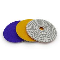 China Deyi 100mm 125mm Diamond Polishing Pads 5 Inch For Marble for sale