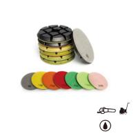 China Thickness 10mm Diamond Floor Polishing Buffer Pads For Concrete 80mm 100mm for sale