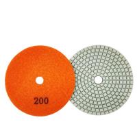 China 4 Inch Marble Granite Tile Wet Stone Diamond Resin Polishing Pads 3mm for sale