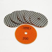 China 7pcs 4 Inch Dry Diamond Polishing Pads Set With M14 Rubber Backer for sale