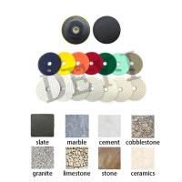 China Marble Granite Dry 7 Step Flexible Diamond Polishing Pad 4304 100mm for sale