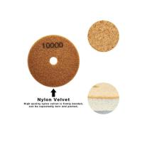 China Deyi Sponge Artificial Stone Tile Diamond Polishing Pad For Grinder for sale