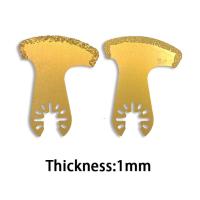 China Deyi Golden Oscillating Saw Tile Concrete Blade 35mm To 88mm for sale