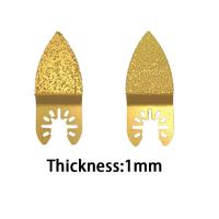 China Deyi Golden Oscillating Saw Tile Concrete Blade 35mm To 88mm for sale
