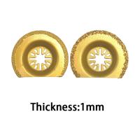 China Deyi Golden Oscillating Saw Tile Concrete Blade 35mm To 88mm for sale