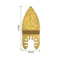 China Brazed Oscillating Saw Metal Concrete Blade With Alloy Grit for sale