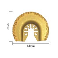 China Brazed 64mm Oscillating Saw Grout Blade With Alloy Grit for sale