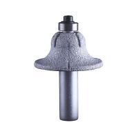 China Grit Size 40 45 Porcelain Diamond Router Bit Vacuum Brazed for sale