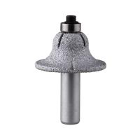 China Grit Size 40 45 Porcelain Diamond Router Bit Vacuum Brazed for sale