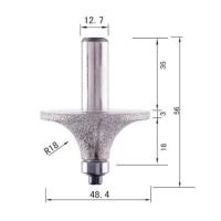 China Grinding Masonry Diamond Finger Milling Bit For Quartz 66mm for sale