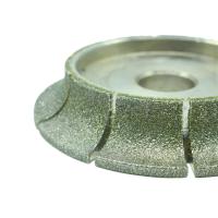 China Silver 40mm Dry Use Diamond Grinding Wheel Disc Slotting for sale