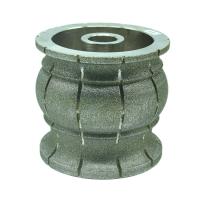 China 140mm Granite Bullnose Profile Diamond Dry Use Grinding Wheel for sale