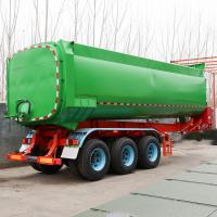 China 40 Cubic Meter Tipper Semi Truck Dumper Trailer with Radial Tires and Jost 2