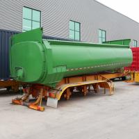 China 50 Tons U-Shape Back Tipping Dump Rear Dump Tipper Semi Trailer and Jost Landing Gear for sale