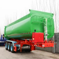 China 50 Tons U-Shape Back Tipping Dump Rear Dump Tipper Semi Trailer and Jost Landing Gear for sale