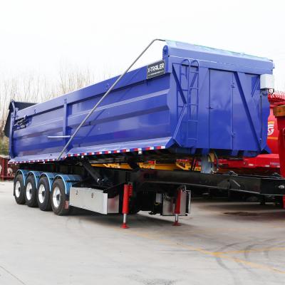 China 300-100 Ton Hydraulic Tipping Rear End Rock Mining Dumper Dump Tipper Semi Trailer for sale