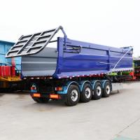 China 80tons 4axles Dump Semi Truck Trailer Tipper Trailer for Long Distance Transportation for sale
