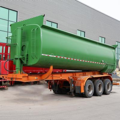 China Jost Landing Gear 3 Axles 5 Axles Dump Tipper Tipping Semi Trailer with 12r22.5 Tyres for sale