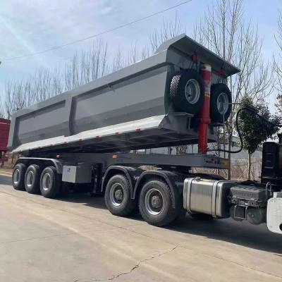 China 351-450hp Horsepower Front Lifting Style Hydraulic Tipping Trailer for Rear End Dump for sale