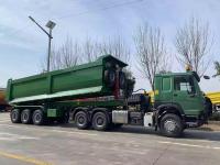 China Hydraulic Rear Tipping Truck End Dumper Semi Trailer with Automatic Transmission Type for sale