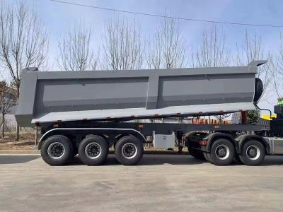China 50 Ton Tipper Truck Trailer 3 Axle Rear Dump Trailer Dumper Semi Trailer One Tool Box for sale